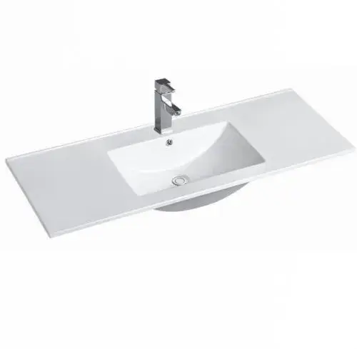 Slim Line Ceramic Top 600x460x170 with Taphole & Overflow
